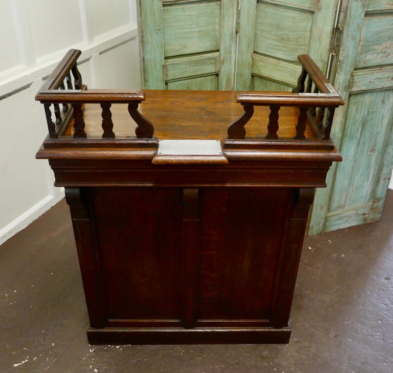 French Oak Hotel Restaurant Reception Hostess Greeting Station, Greeter ...