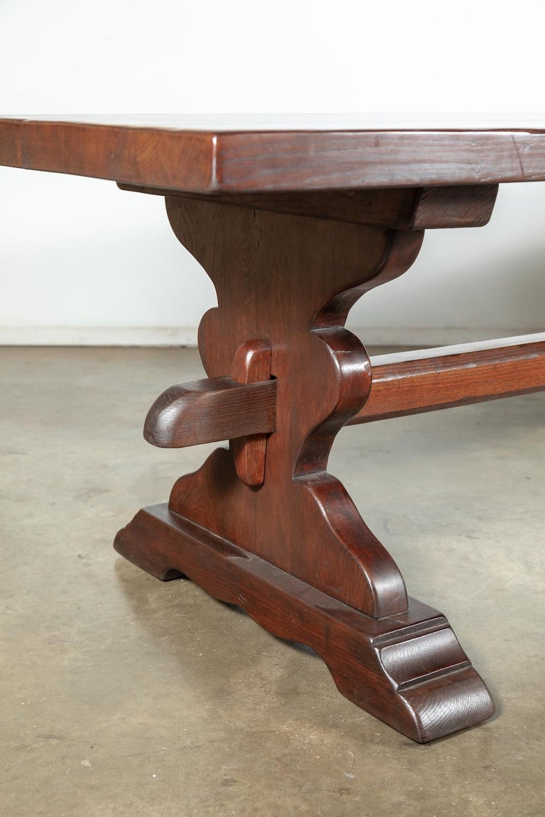 French Oak Normandy Monastery Trestle Table at 1stDibs | french trestle ...