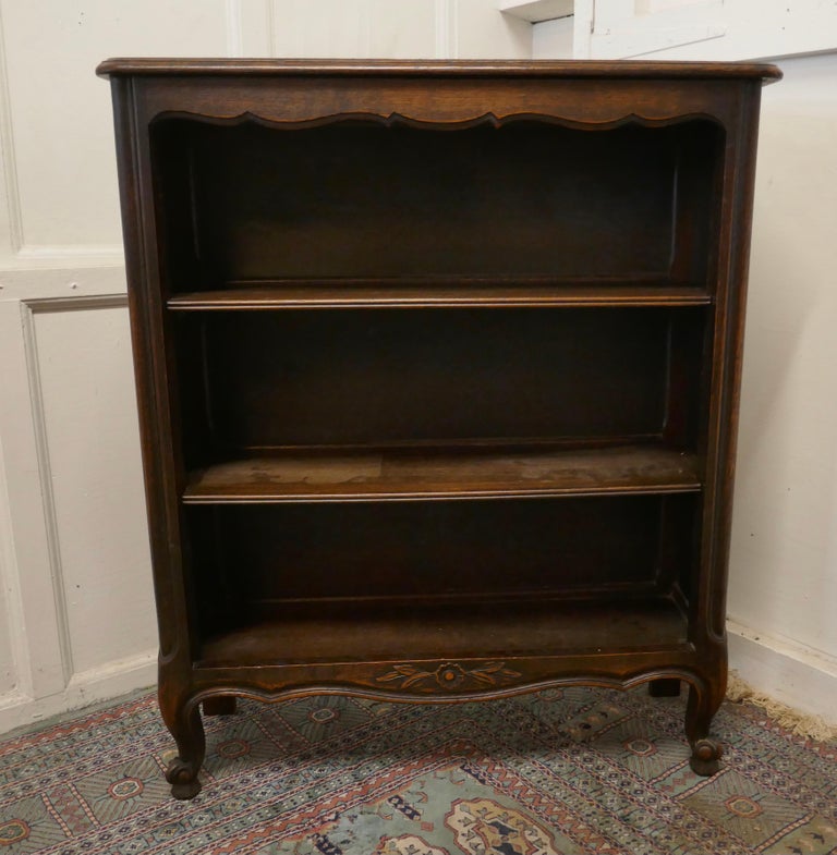 French Oak Open Bookcase For Sale at 1stDibs | french provincial ...