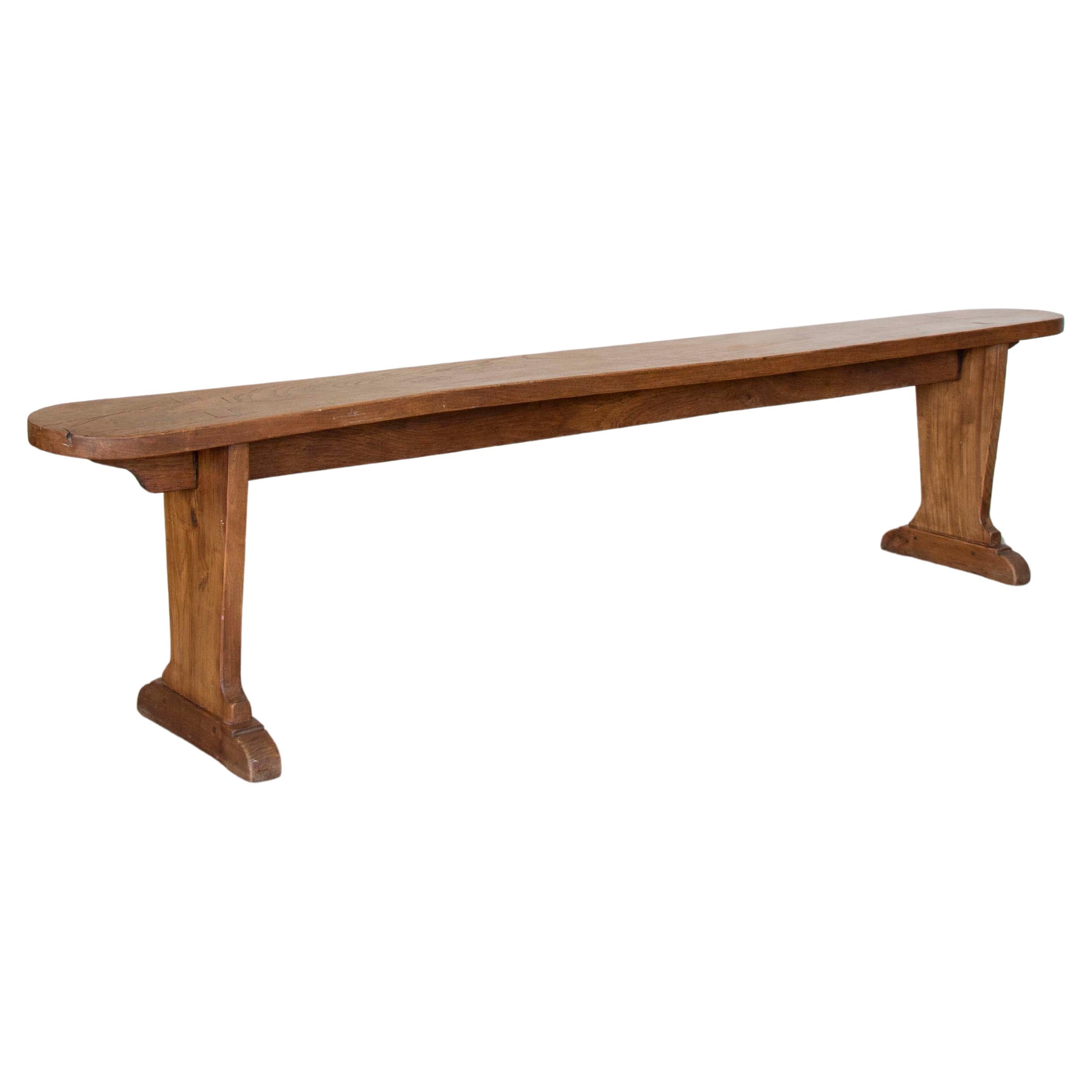 Stickley Mission Collection White Oak Trestle Bench at 1stDibs ...