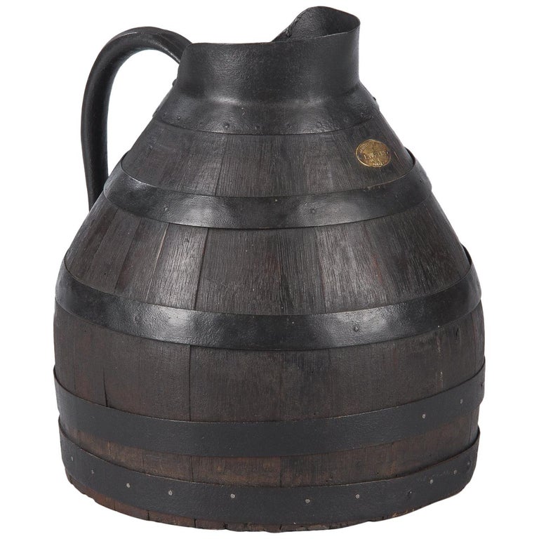 French Oak Wine Jug, Early 1900s at 1stDibs
