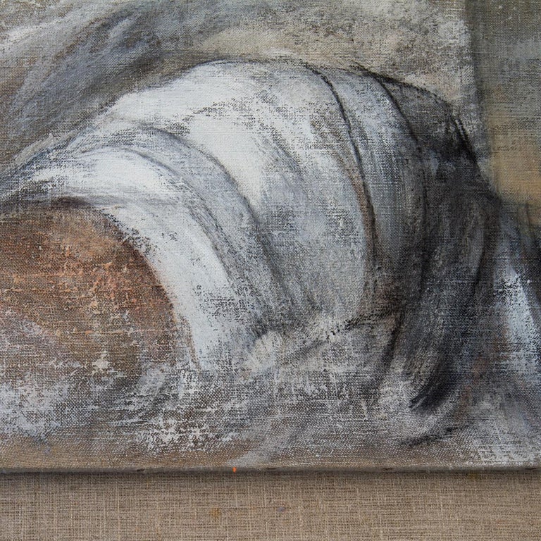 French Oil on Canvas Split Painting by Mickey Pfau, 1996 For Sale at ...