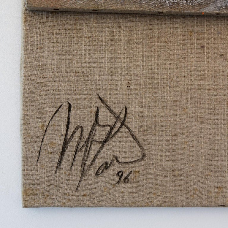 French Oil on Canvas Split Painting by Mickey Pfau, 1996 For Sale at ...