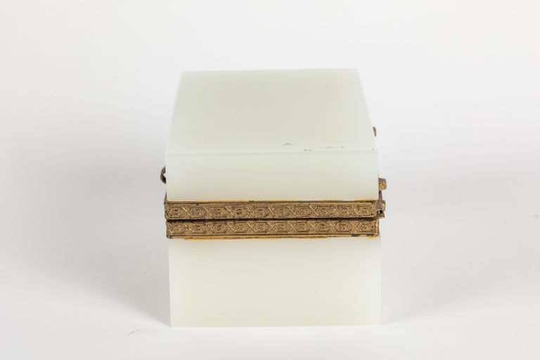 French Opaline Fitted Glass Box at 1stDibs