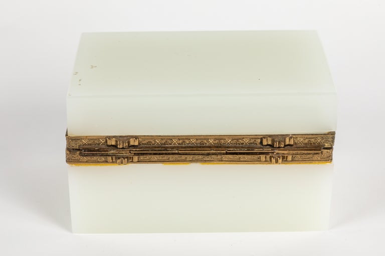 French Opaline Fitted Glass Box at 1stDibs