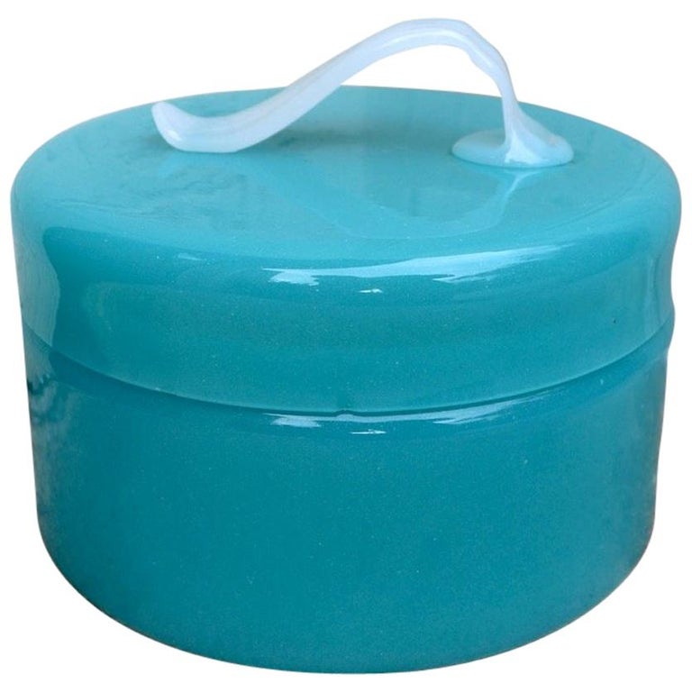 French Opaline Glass Box at 1stDibs