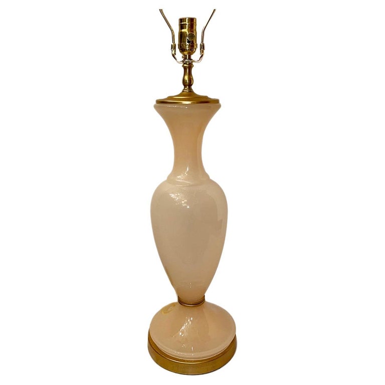 French Opaline Glass Lamp For Sale at 1stDibs
