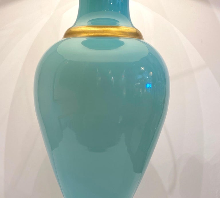 French Opaline Lamp For Sale at 1stDibs