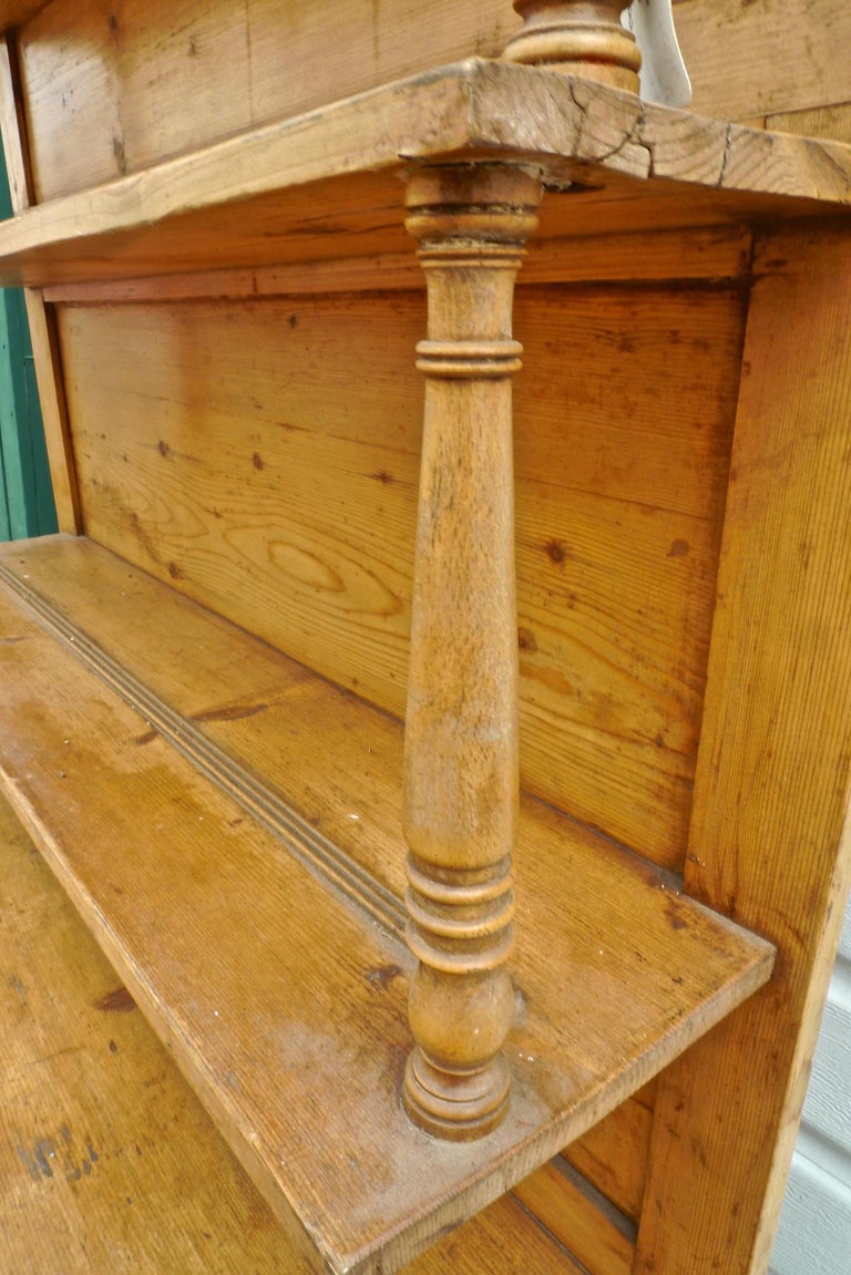 French Open Faced Country Dresser with 3 Shelves, 2 Doors and One ...