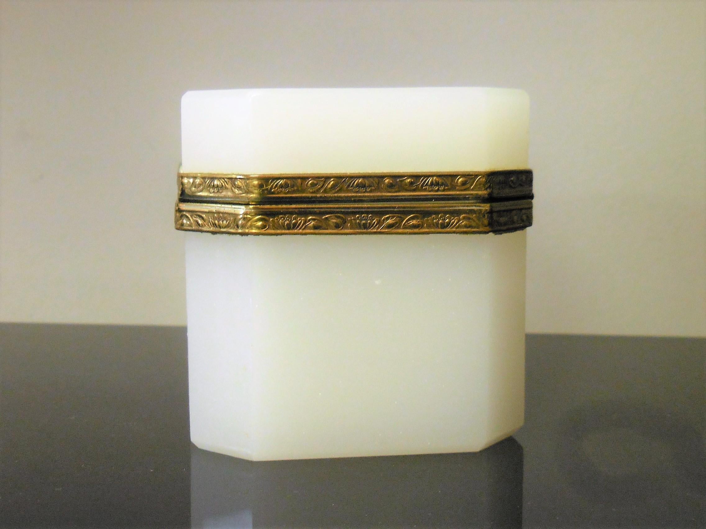 French Oplaine Glass Box with Bronze Mounts at 1stDibs
