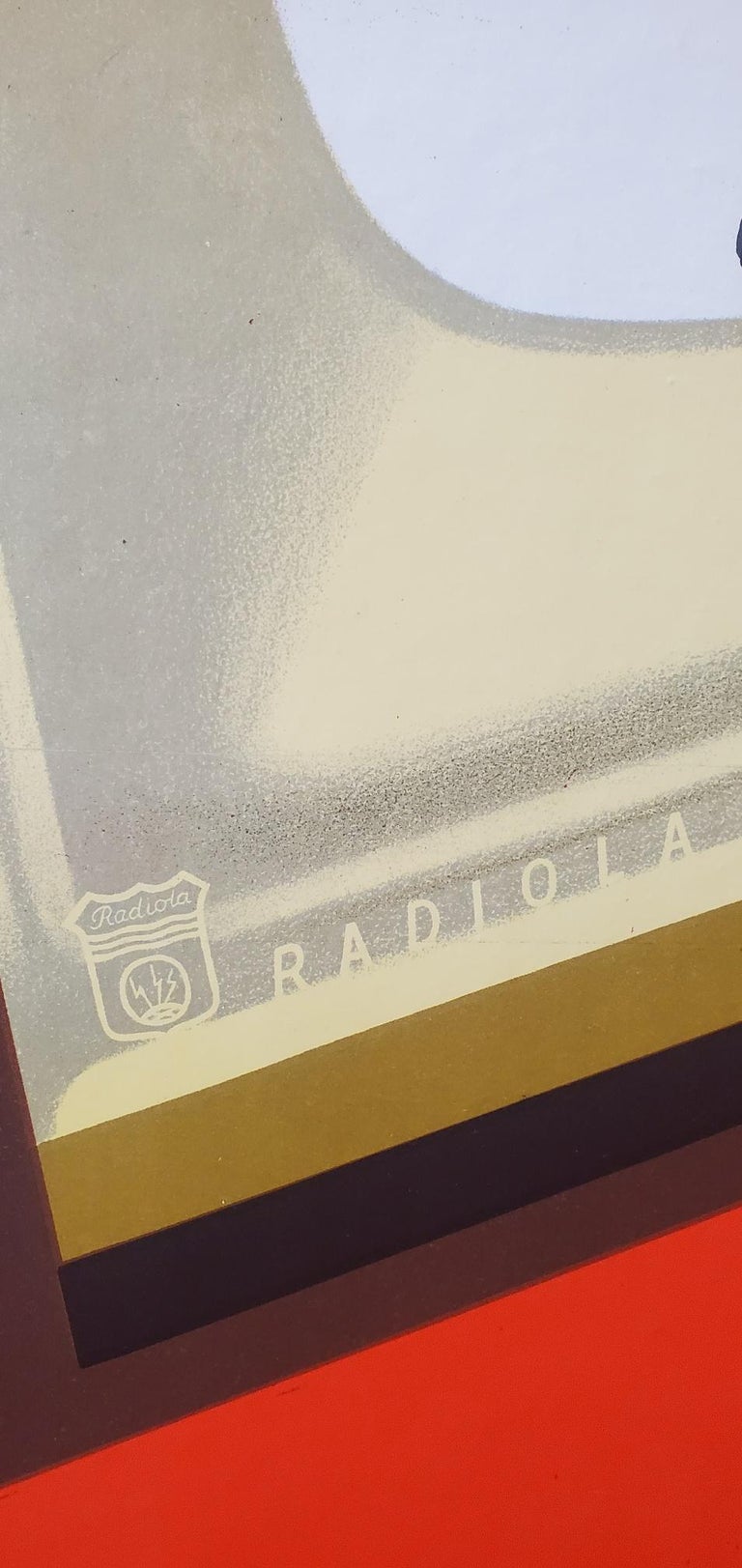 French Original Advertising Poster, Radiola TV by Herve Morvan 1962 For ...