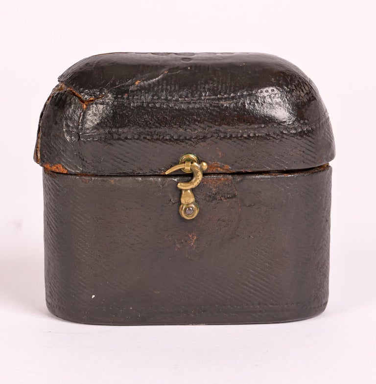 French Original Cased Pair Silver Baptismal Oil Containers For Sale at ...