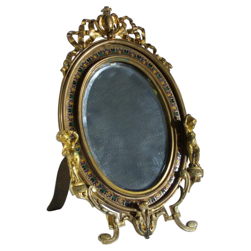 19th Century Italian Empire Walnut Dressing Table Mirror, 1800s For ...