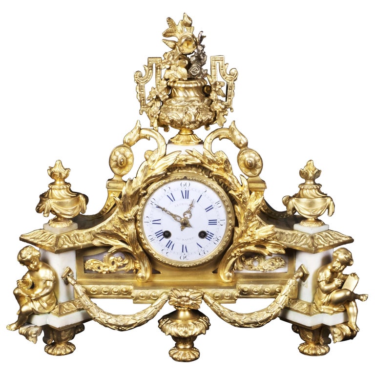 French Ormolu Mantel Clock pendulum France, Mid-Late 19th Century For ...
