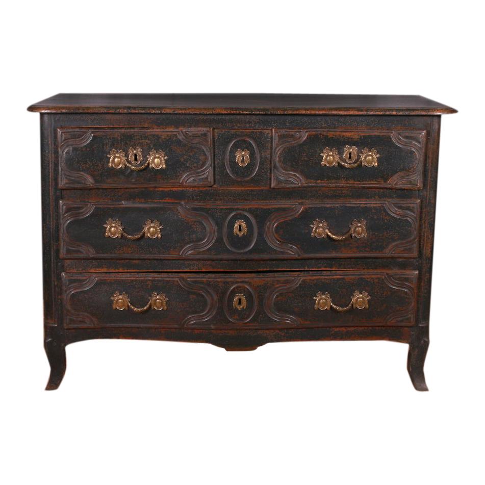 Contemporary Silver Painted Commode For Sale at 1stDibs