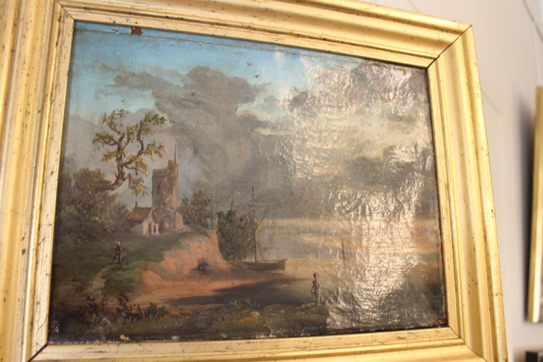 French Painting XIX, Port For Sale at 1stDibs