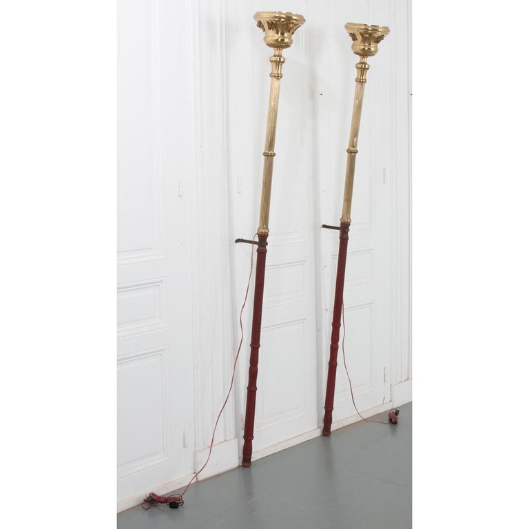 French Pair of 19th Century Altar Torches For Sale at 1stDibs
