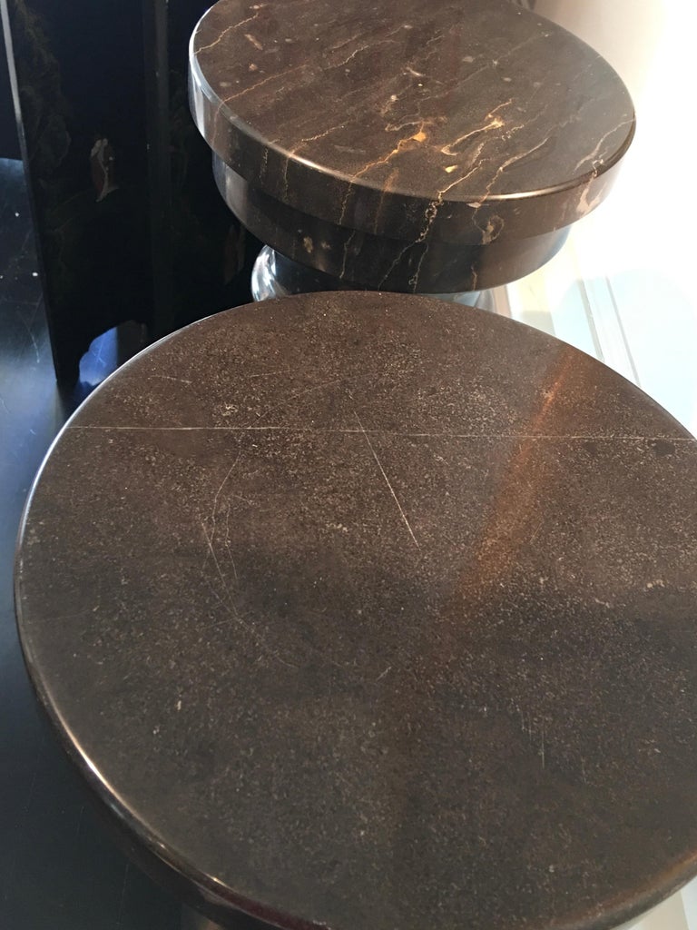 French Black Marble Column For Sale at 1stDibs