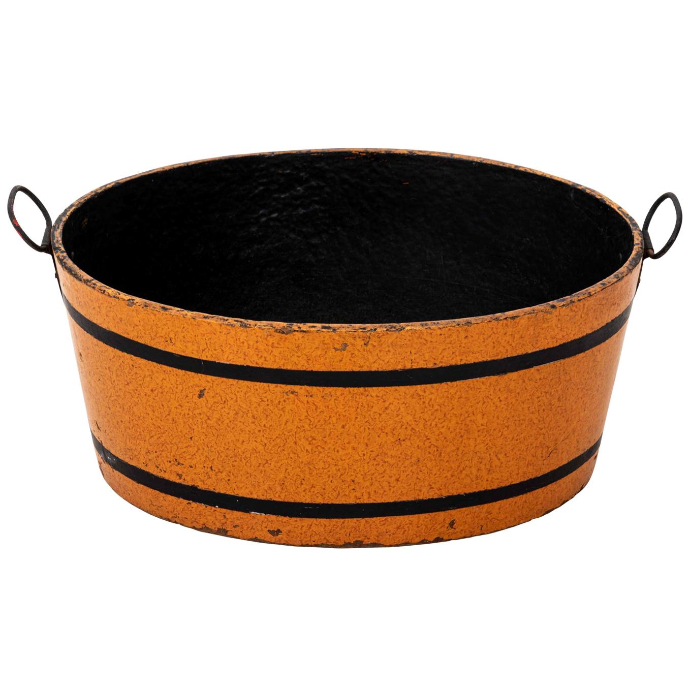French Papier Mâché Footbath with Handles at 1stDibs