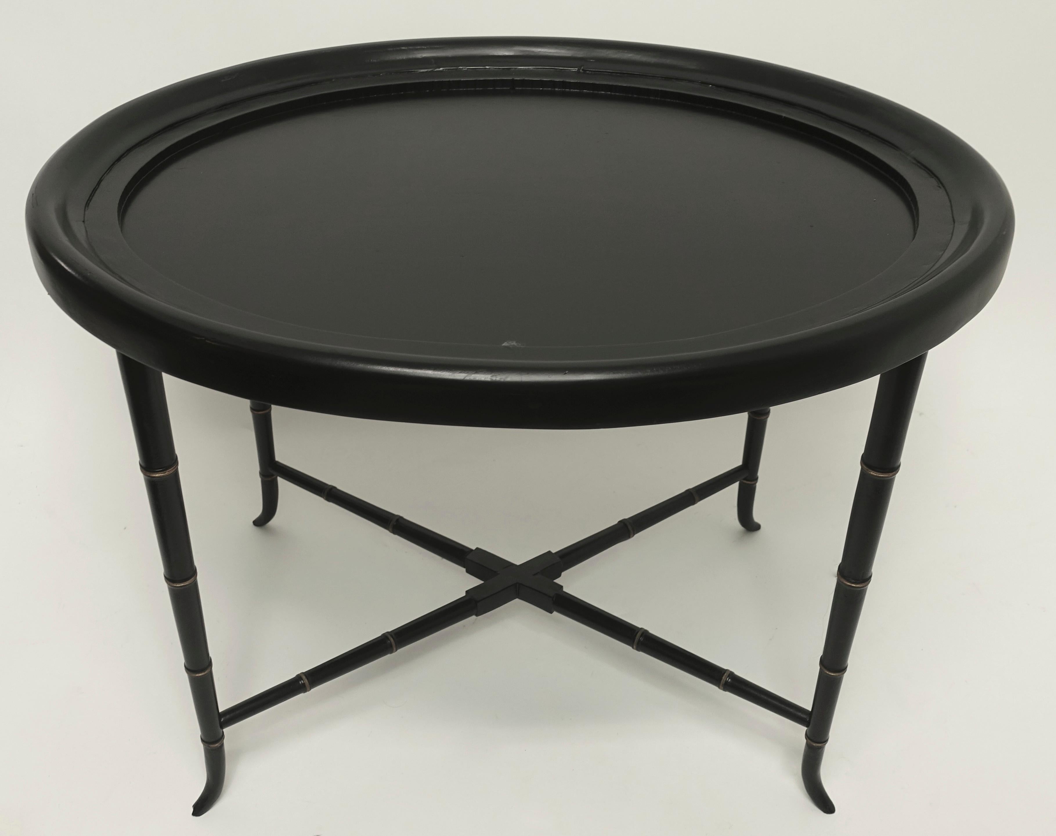 French Oval Papier Mâché Tray Table at 1stDibs | french tray table ...