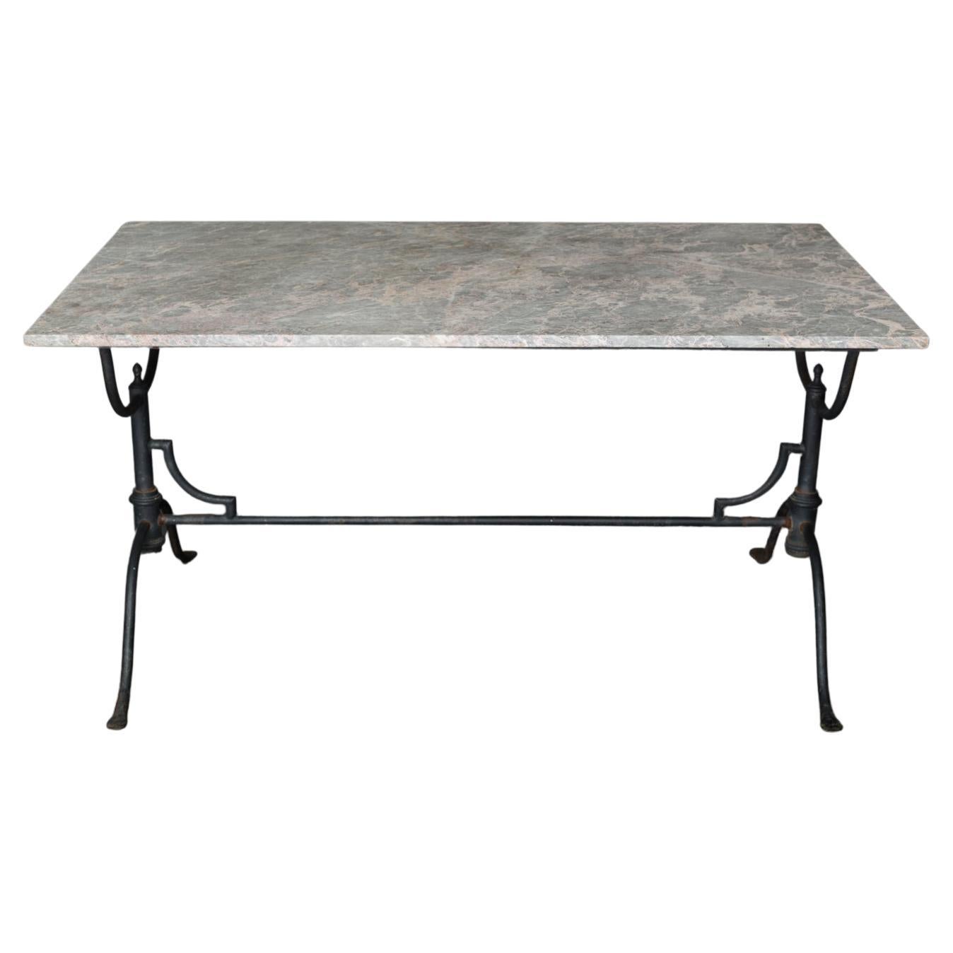 French Marble Topped Pastry Table at 1stDibs