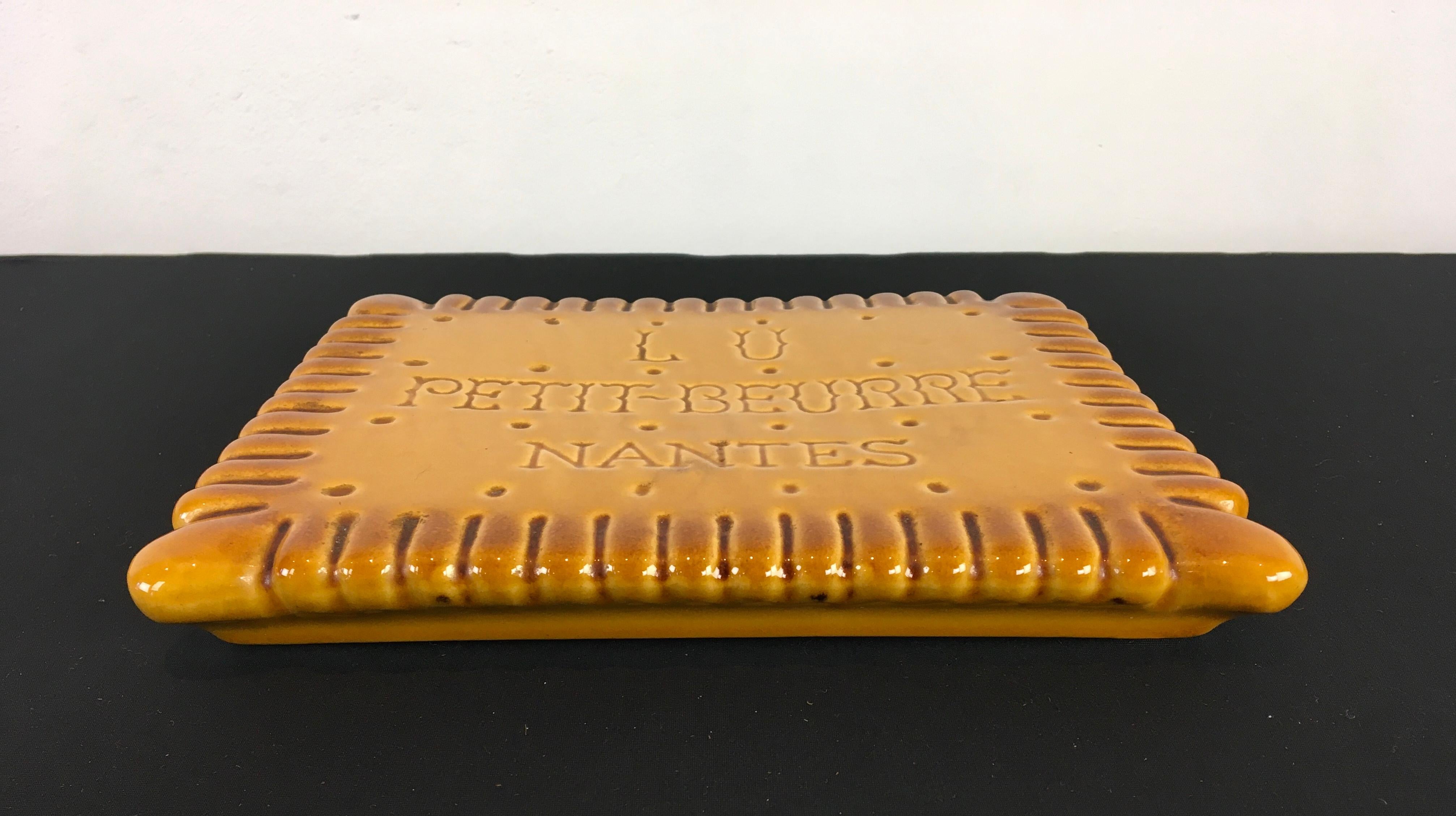 French Petit Beurre Serving Platter, Advertising Object For Sale at 1stDibs