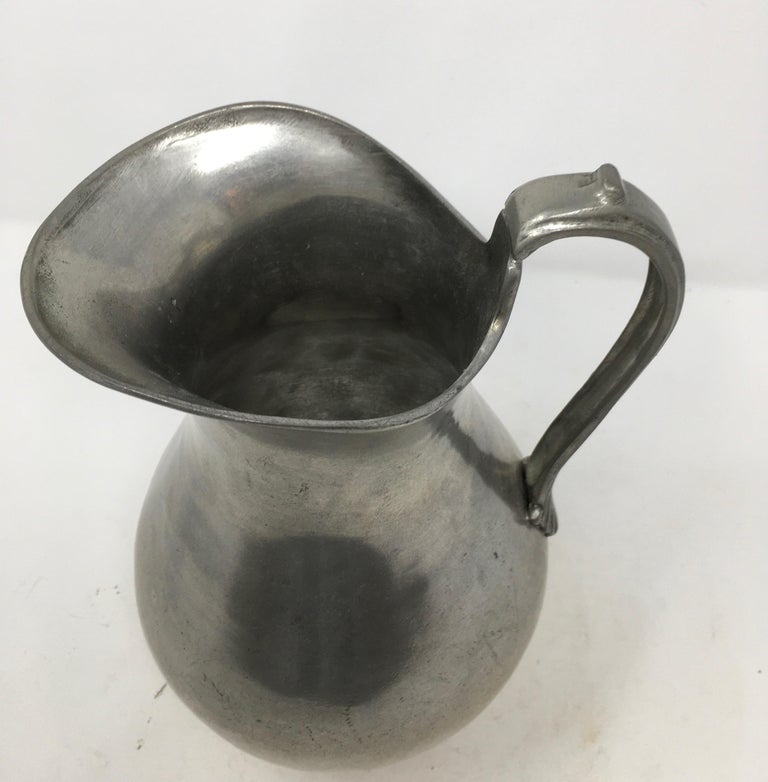 French Pewter Pitcher, 19th Century at 1stDibs