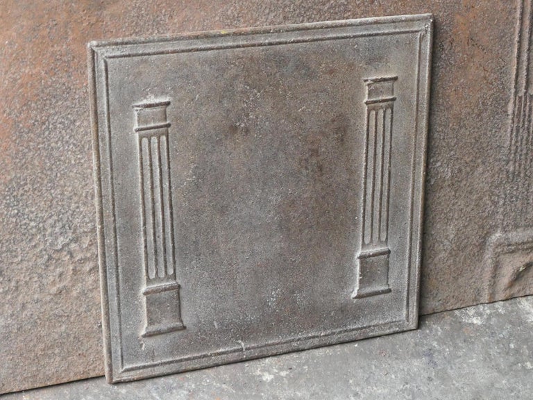 French 'Pillars of Freedom' Fireback, 19th Century For Sale at 1stDibs