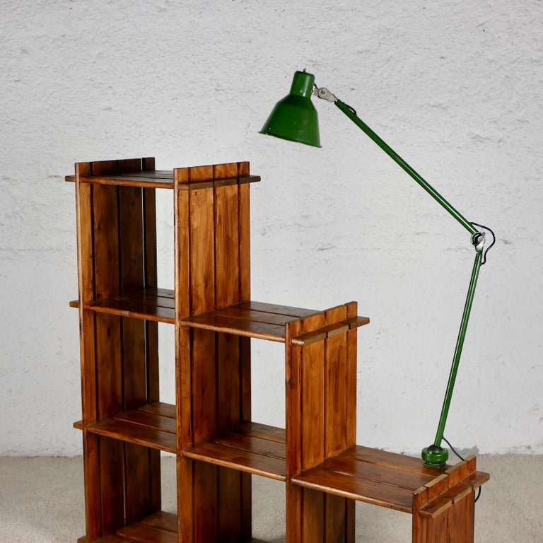 French Pinewood Shelves Unit, Attributed to Regain, 1980s For Sale at ...