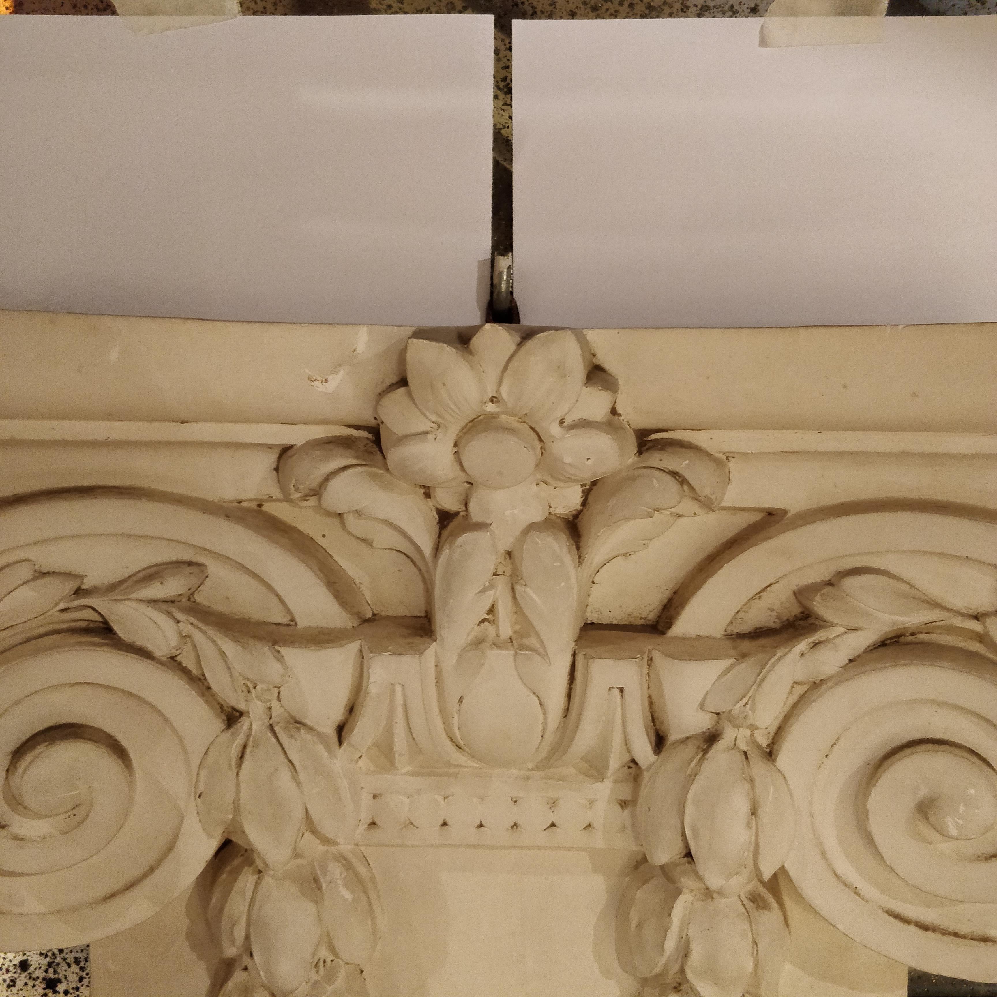 French Plaster Architectural Ionic Capital Element, circa 1960 For Sale ...