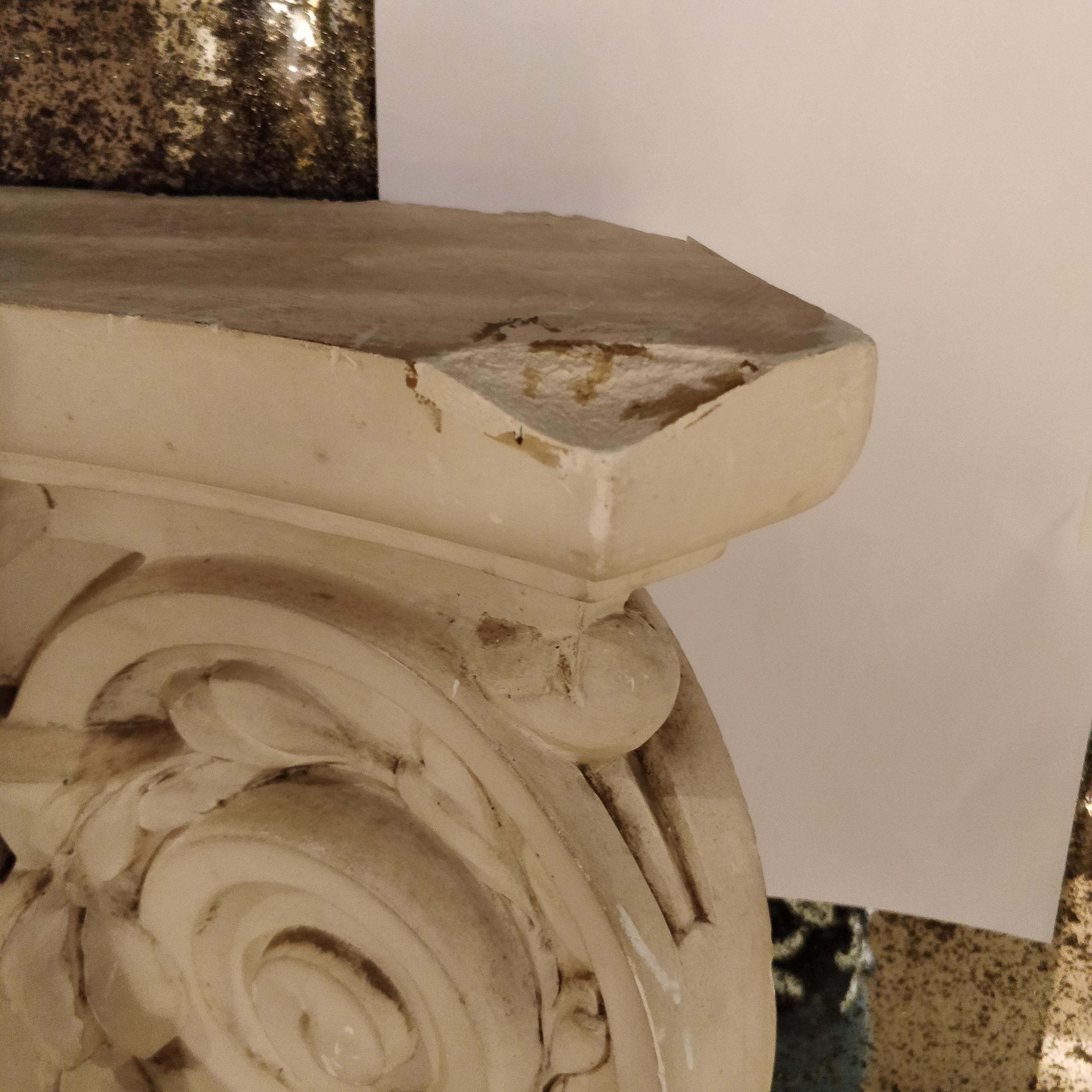 French Plaster Architectural Ionic Capital Element, circa 1960 For Sale ...