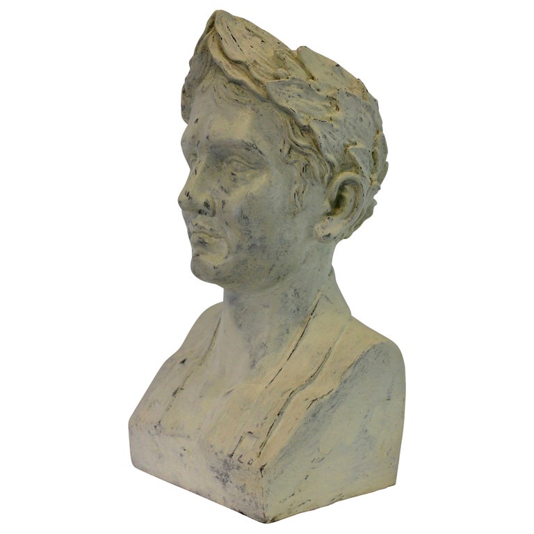 French Plaster Head of Napoleon as Emperor For Sale at 1stDibs