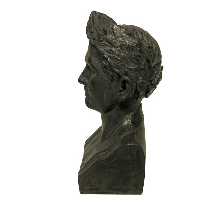 French Plaster Head of Napoleon For Sale at 1stDibs