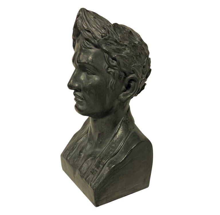 French Plaster Head of Napoleon For Sale at 1stDibs