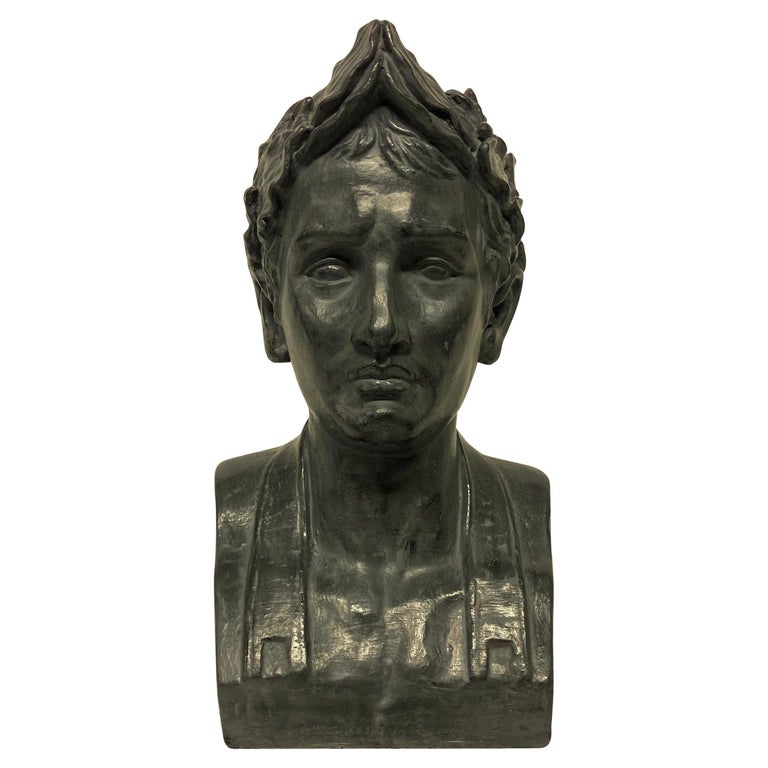 French Plaster Head of Napoleon For Sale at 1stDibs