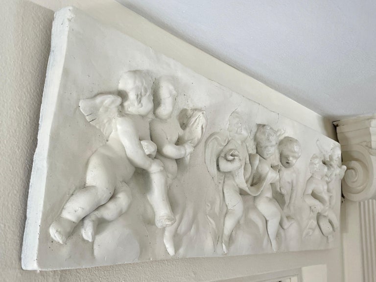 French Plaster Wall Plaque For Sale at 1stDibs