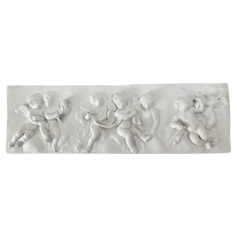 French Plaster Wall Plaque For Sale at 1stDibs
