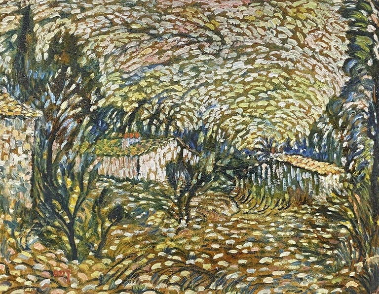 French Pointillist - Large French Pointillist/ Post-Impressionist ...