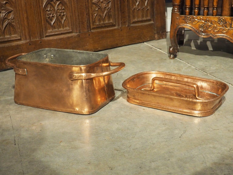 French Polished Copper Marmite Pot, Early 20th Century at 1stDibs