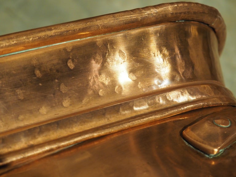 French Polished Copper Marmite Pot, Early 20th Century at 1stDibs