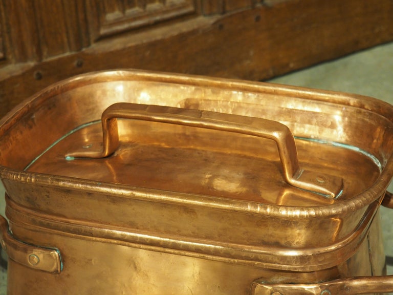 French Polished Copper Marmite Pot, Early 20th Century at 1stDibs