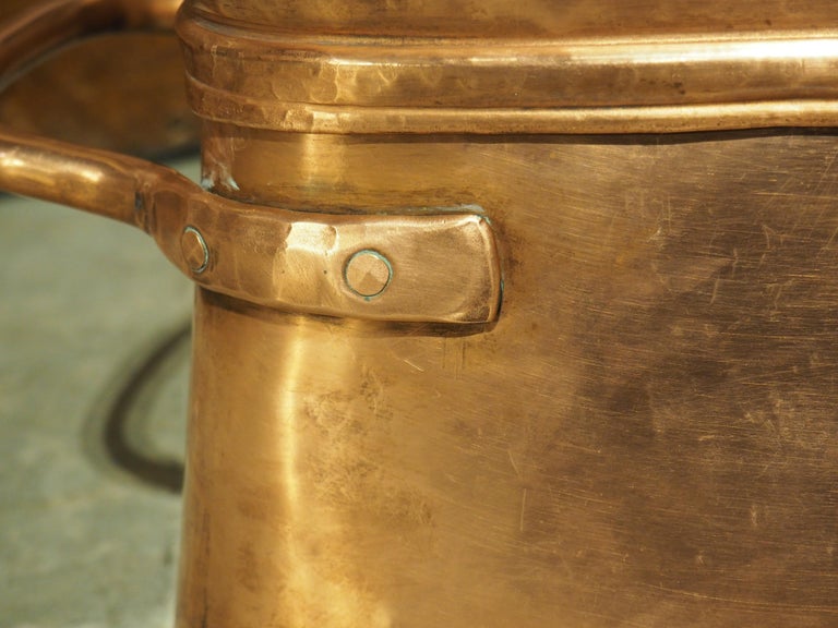 French Polished Copper Marmite Pot, Early 20th Century at 1stDibs