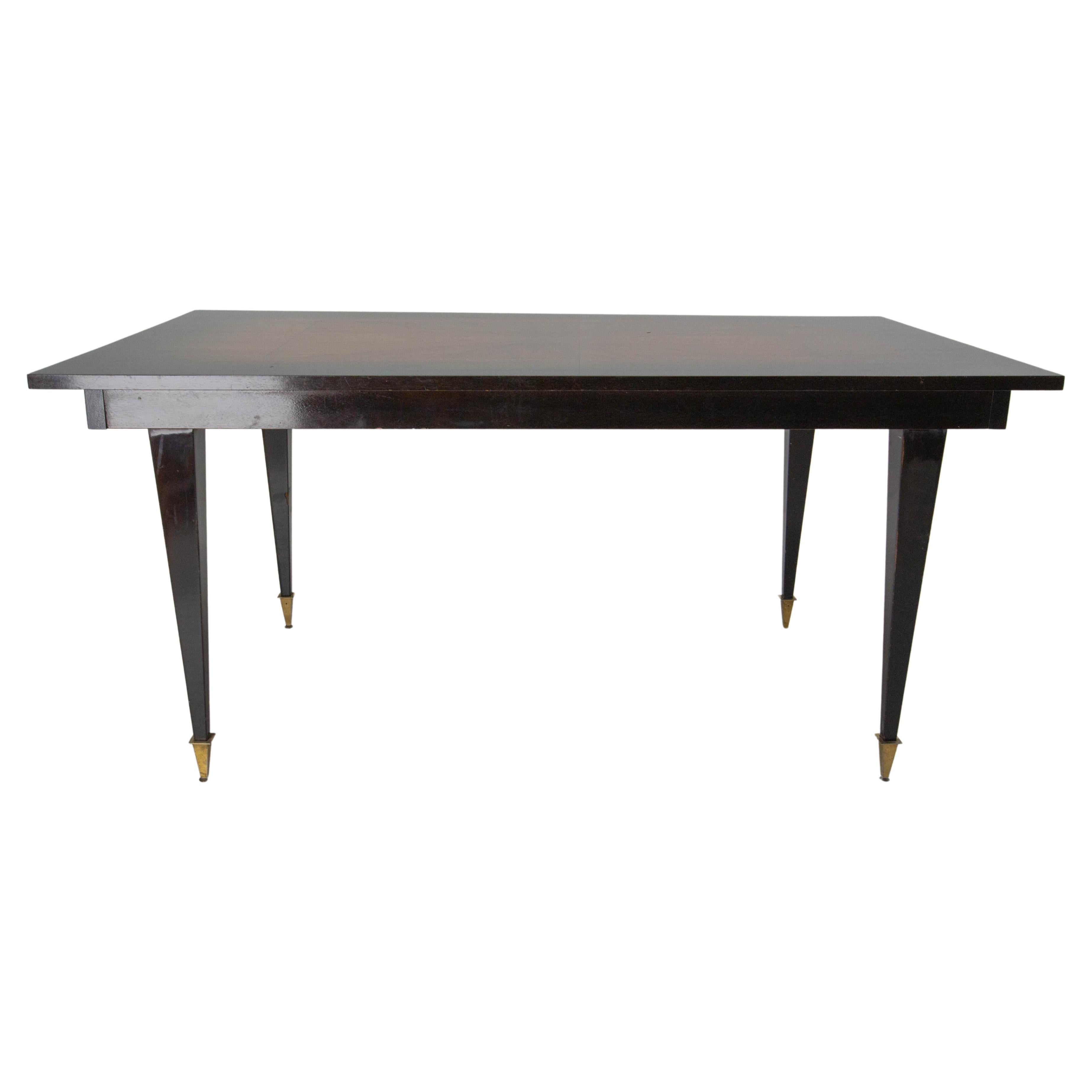 Beautiful Rattan Dining Table, France, circa 1960 at 1stDibs