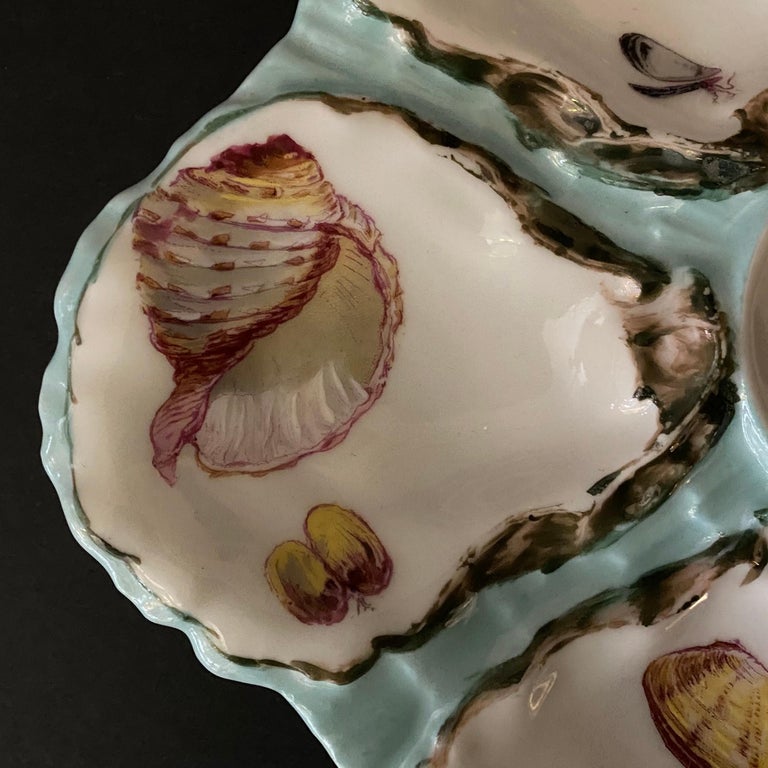 French Porcelain Oyster Plate "Haviland Pour Gilman Collamore", 19th ...