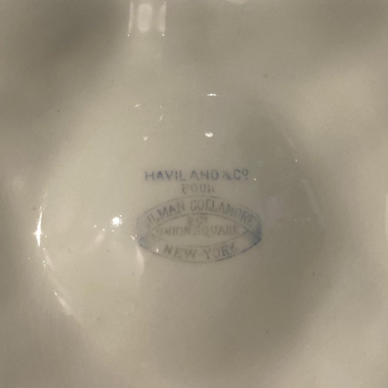 French Porcelain Oyster Plate "Haviland Pour Gilman Collamore", 19th ...