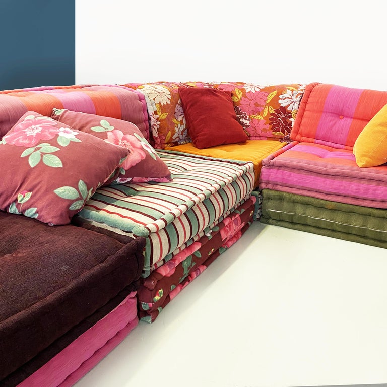 French Postmodern Modular Sofa Mah Jong by Hans Hopfer for Roche Bobois ...