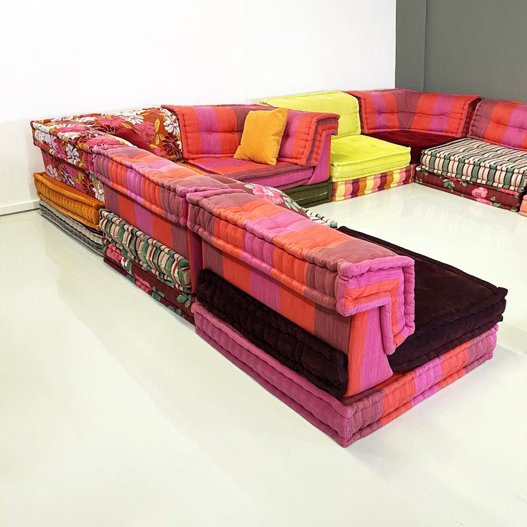 French Postmodern Modular Sofa Mah Jong by Hans Hopfer for Roche Bobois ...