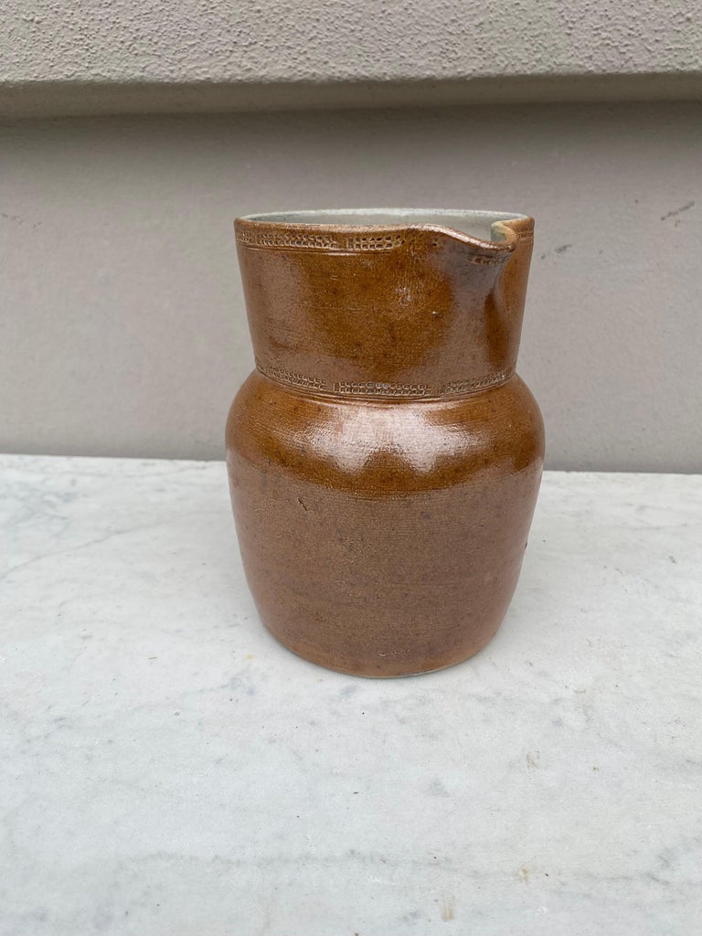 French Pottery Pitcher, Circa 1900 For Sale at 1stDibs