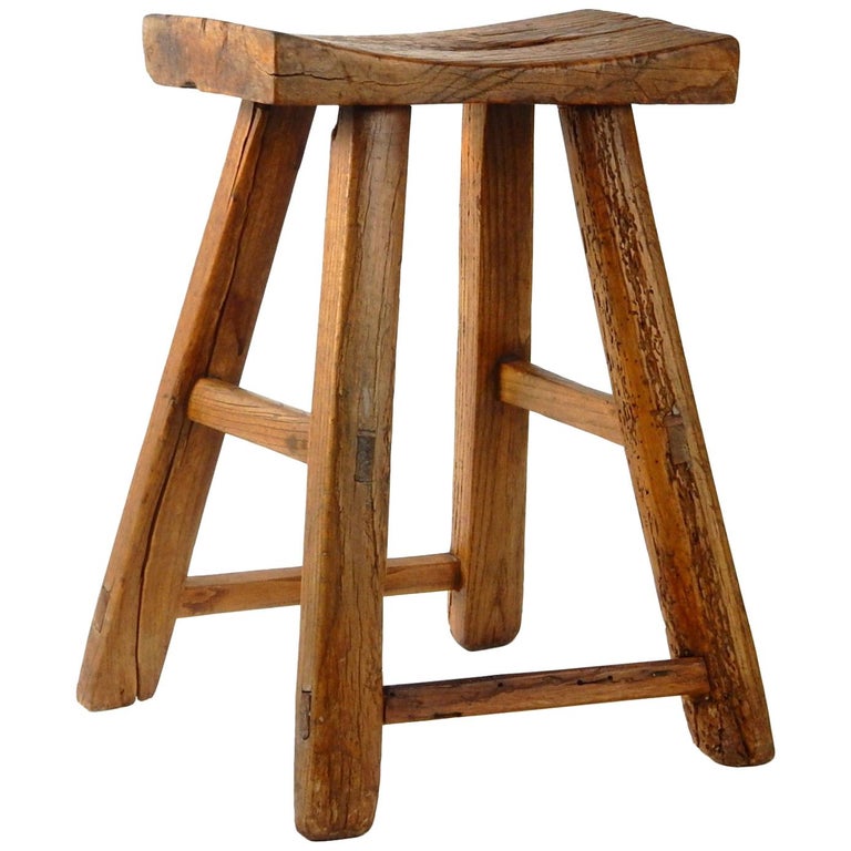 French Primitive Milking Stool For Sale at 1stDibs