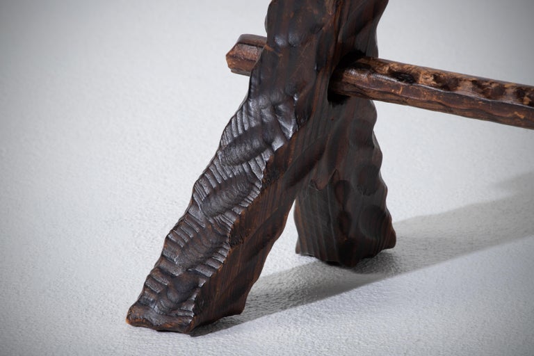 French Primitive Stool For Sale at 1stDibs